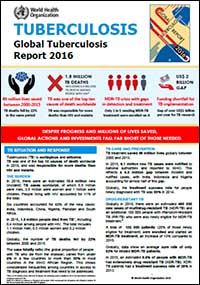Tuberculosis: Global Facts 2016 | HIV/AIDS Data Hub for the Asia ...